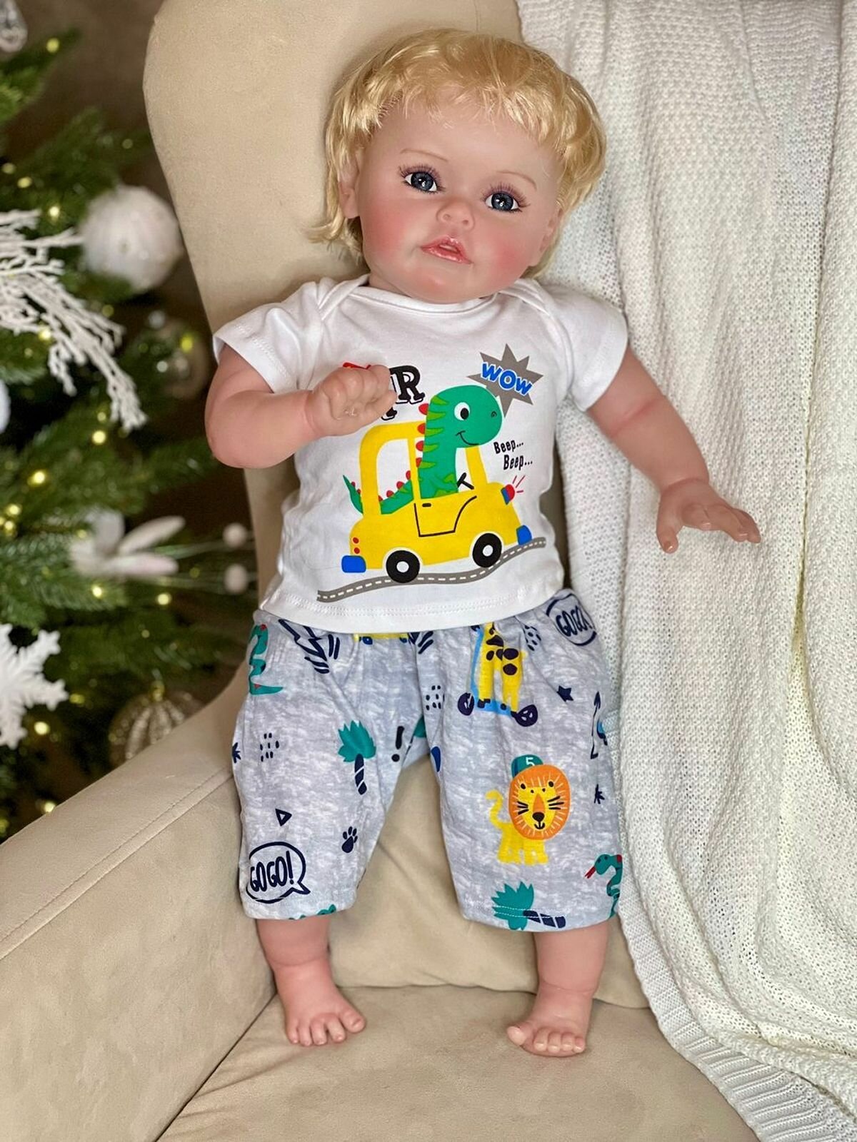 Кукла Реборн мягконабивная 60 см