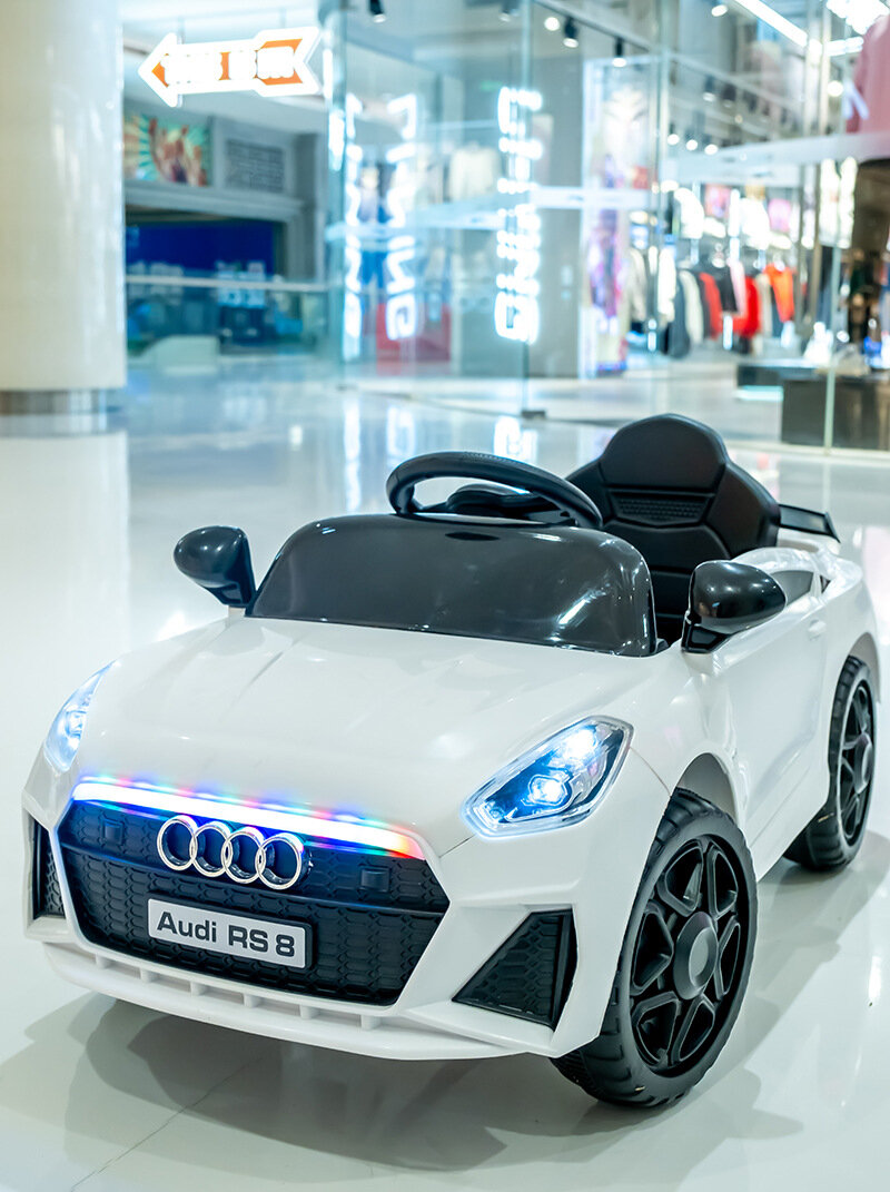 Детский электромобиль, четырехколесное транспортное средство, радиоуправляемая игрушка для мальчиков и девочек, перезаряжаемая коляска для малышей