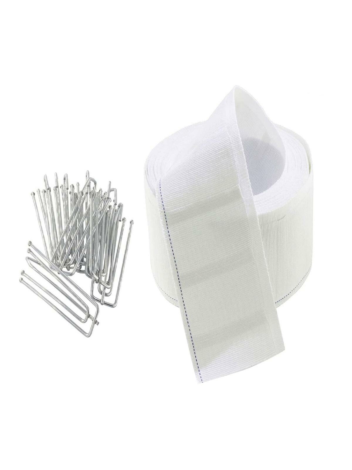 6-метровая плиссированная лента для штор с 15шт крючками для штор с 4 зубцами