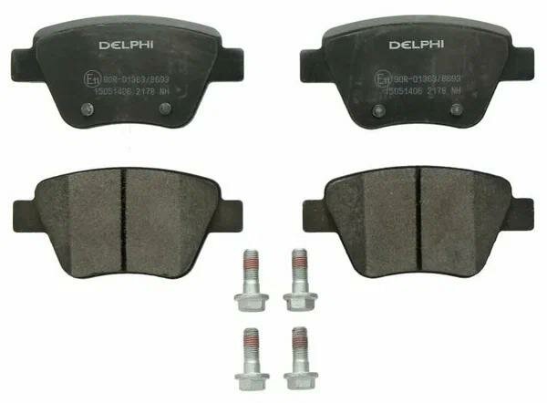 Колодки тормозные DELPHI LP2178 задние AUDI A3, SKODA Yeti 1.2 TSI, 1.8 TSI, 2.0 TDI 05, 09-