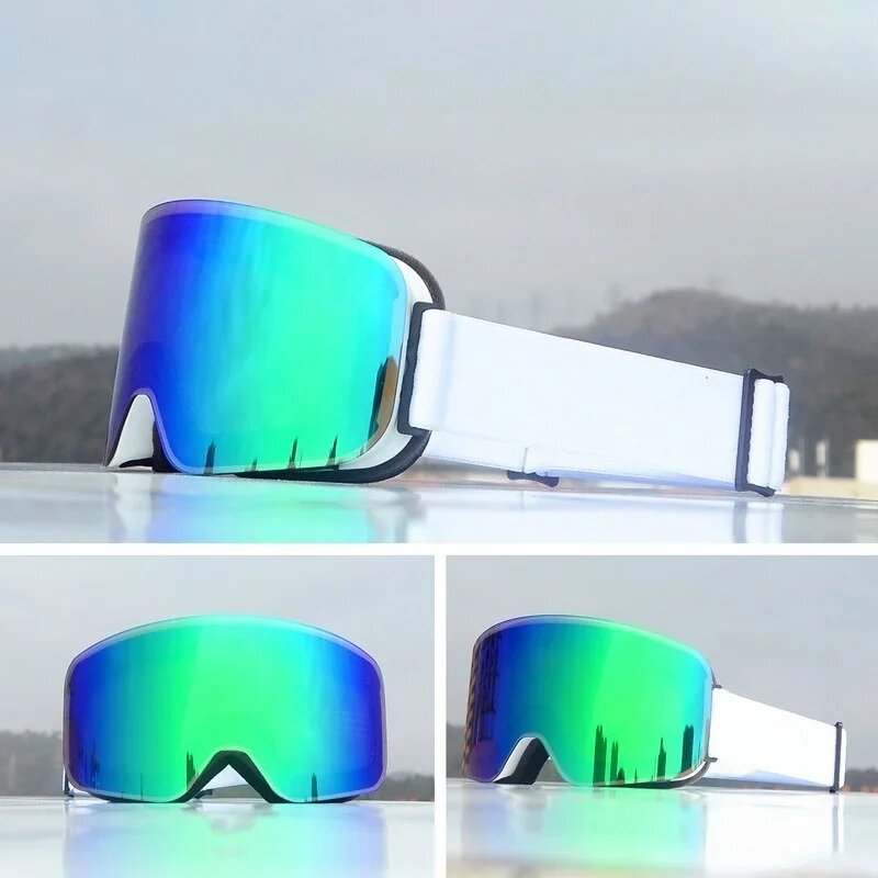 Лыжные очки с линзами White-green lens