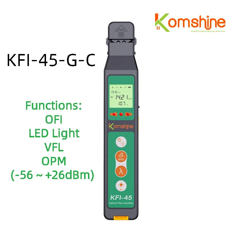 Komshine KFI-45-G-C: Оптический тестер, VFL, OPM, LED, OFI