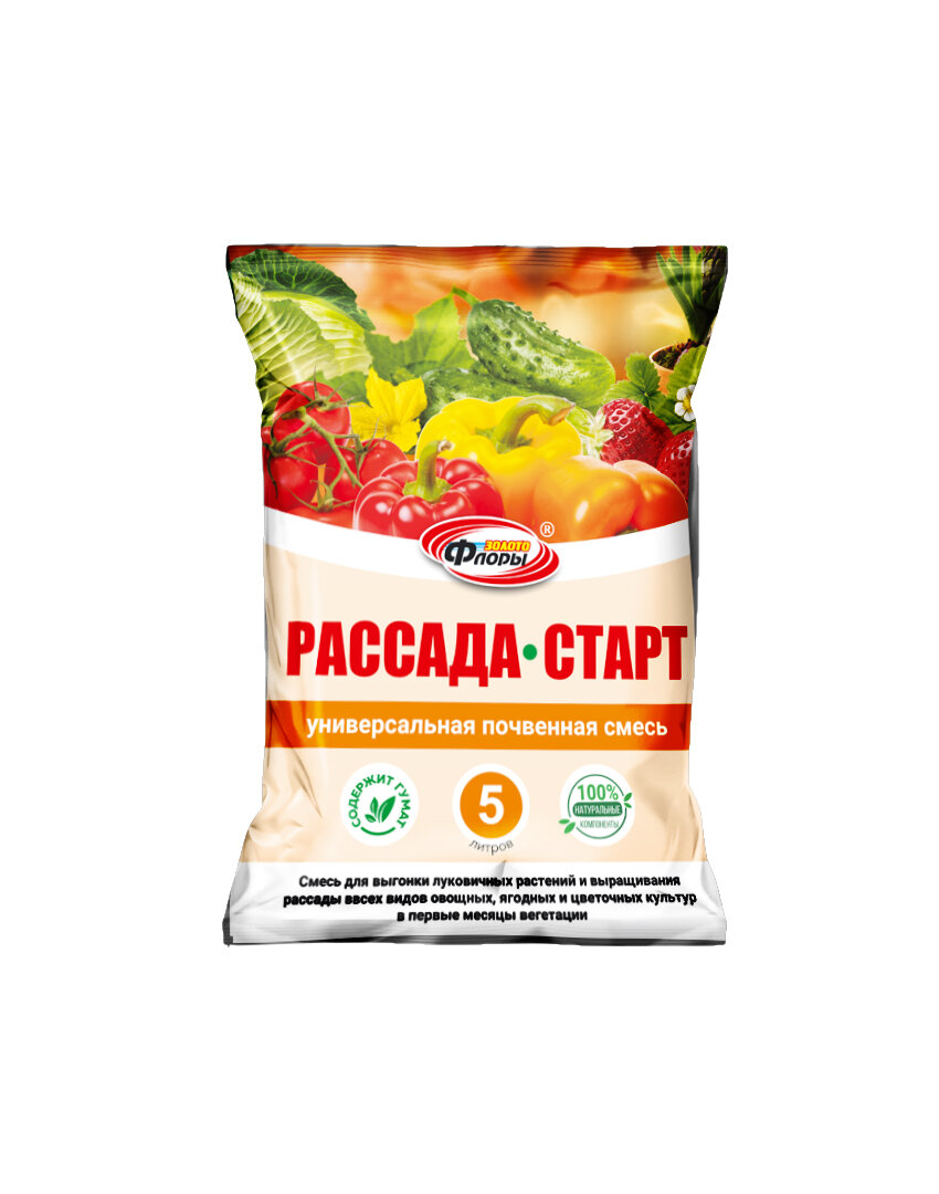 Почвогрунт Кадм Рассада-Старт 5.0л