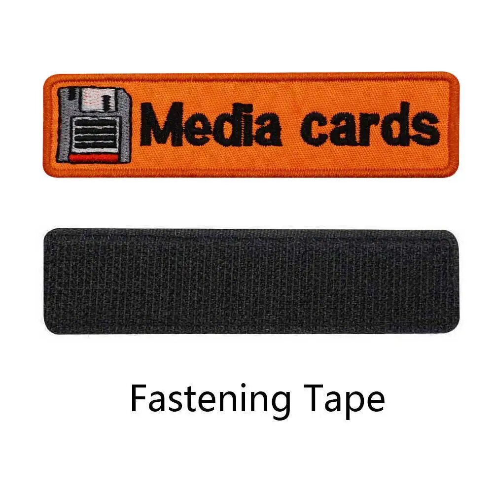 Вышитые именные бирки DG59-3 velcro