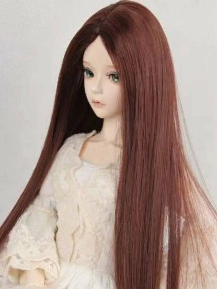 Парик для кукол BJD 1/6 30 см сменные волосы для шарнирных кукол окружность головы 15-17 см