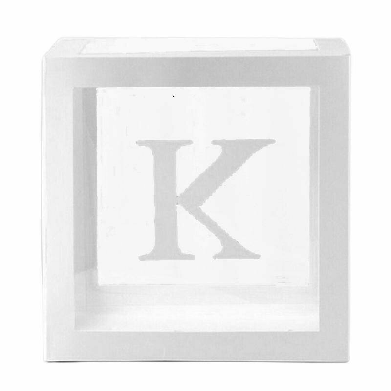 Прозрачная коробка-алфавит для воздушных шаров, K