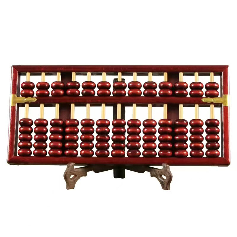 13-позиционный большой абак из массива дерева, традиционный абак, ретро абак с бусинами, абак для умственного счета, ремесленное произведение искусства, абак из массива дерева, подарок