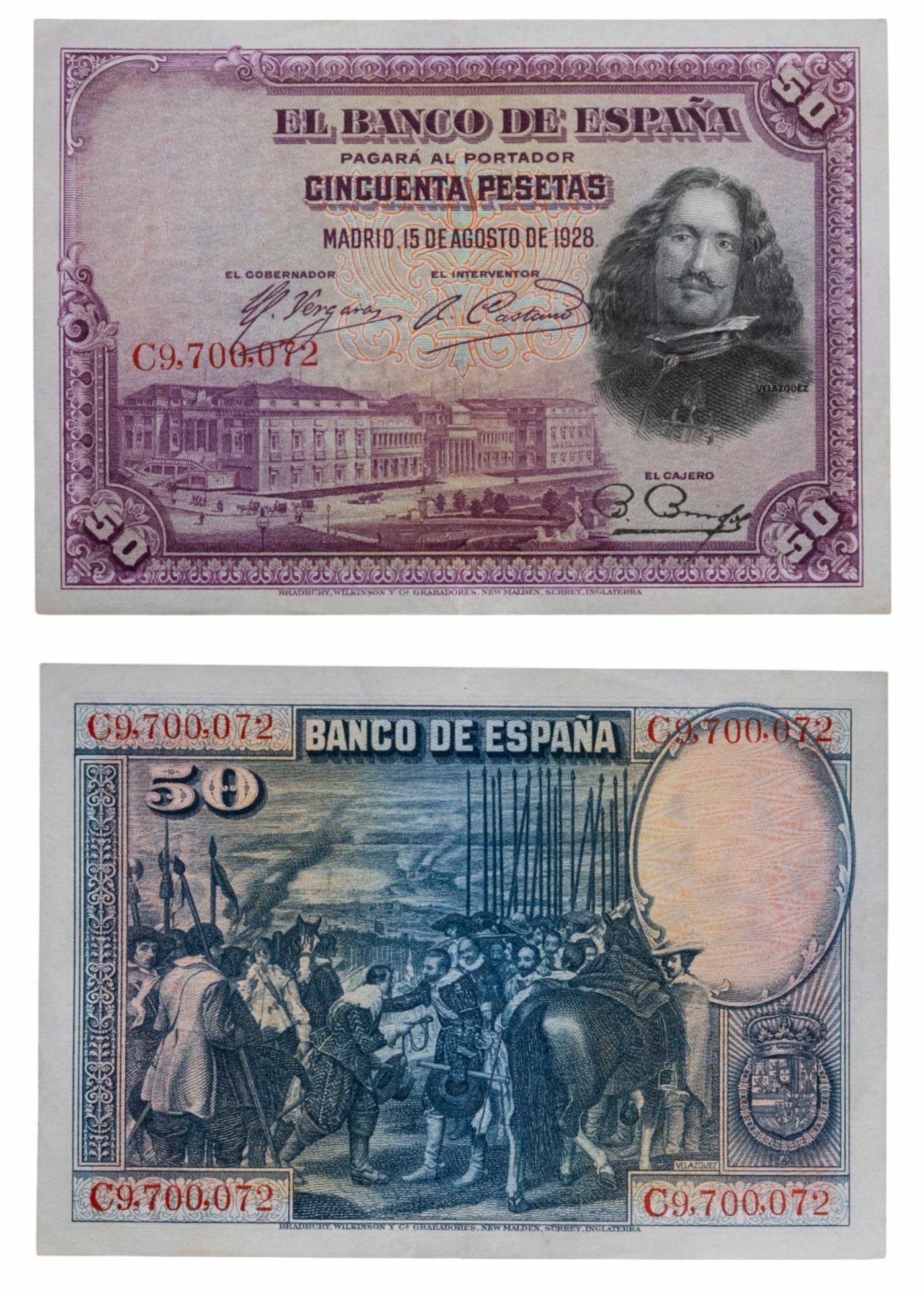 Испания 50 песет 1928 Pick 75