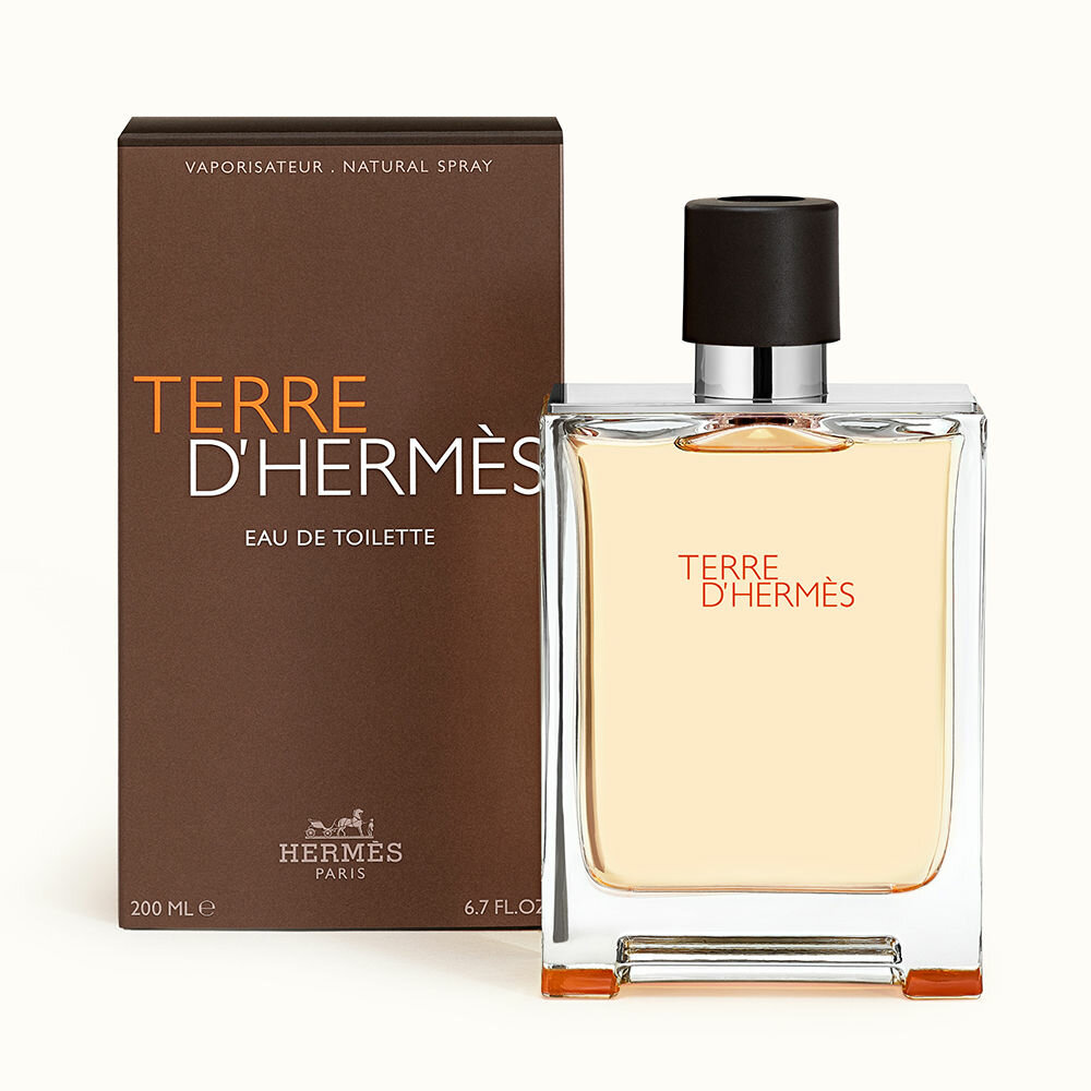 Hermes Terre d Hermes 200 мл туалетная вода для мужчин, древесно-пряный аромат