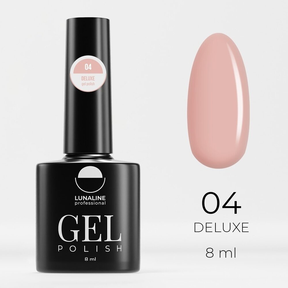 Гель-лак для ногтей Luna Line "Deluxe", тон 04, Персиковый