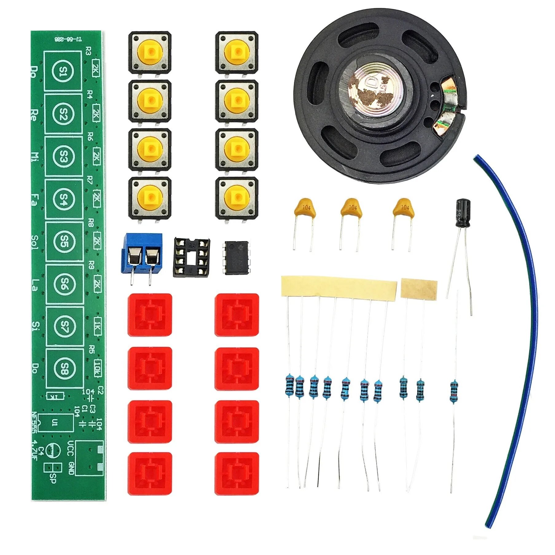Набор для пайки электронного пианино NE555 kit