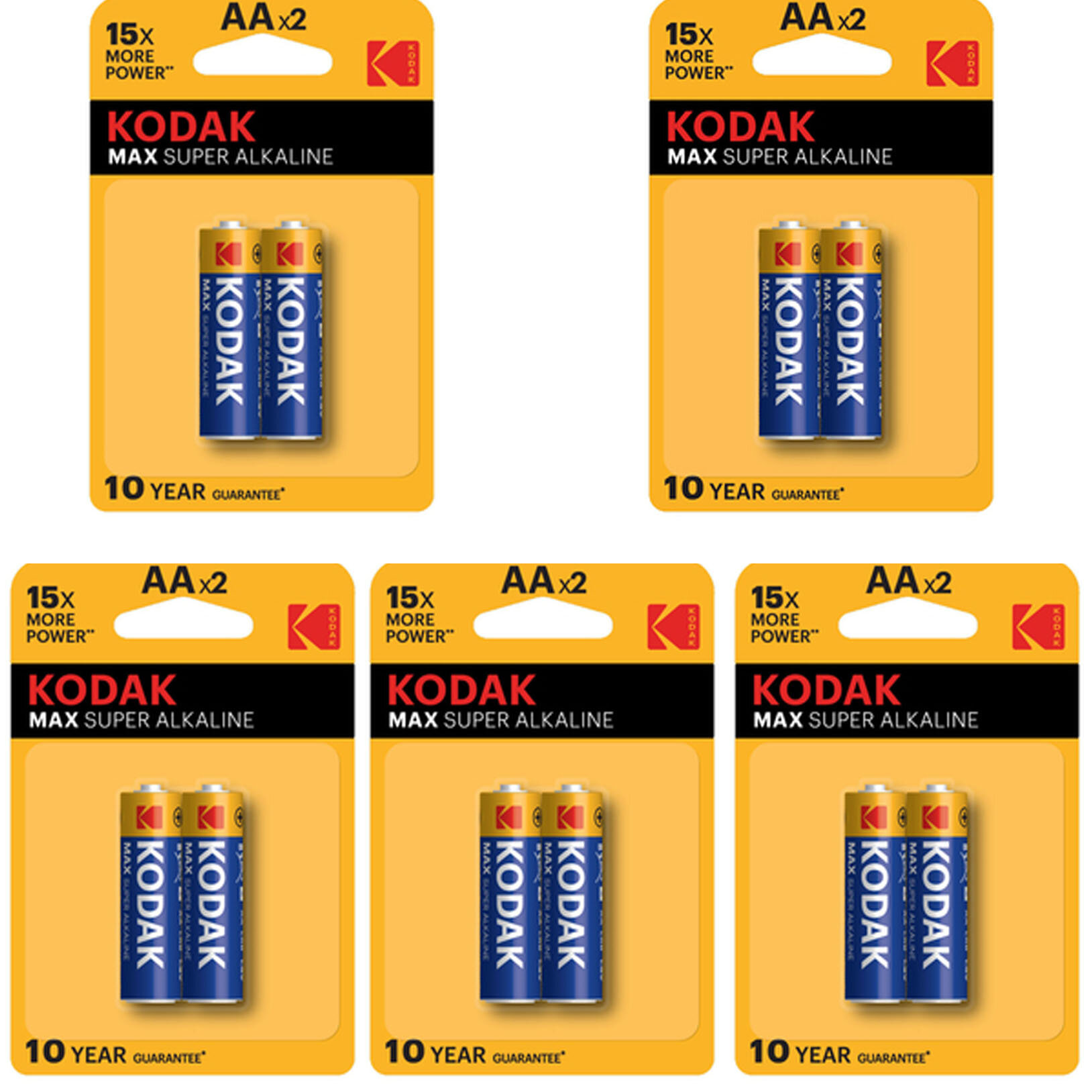 Батарейка Kodak Мax (Б0005131) АА пальчиковая LR6 1,5 В (10 шт.)