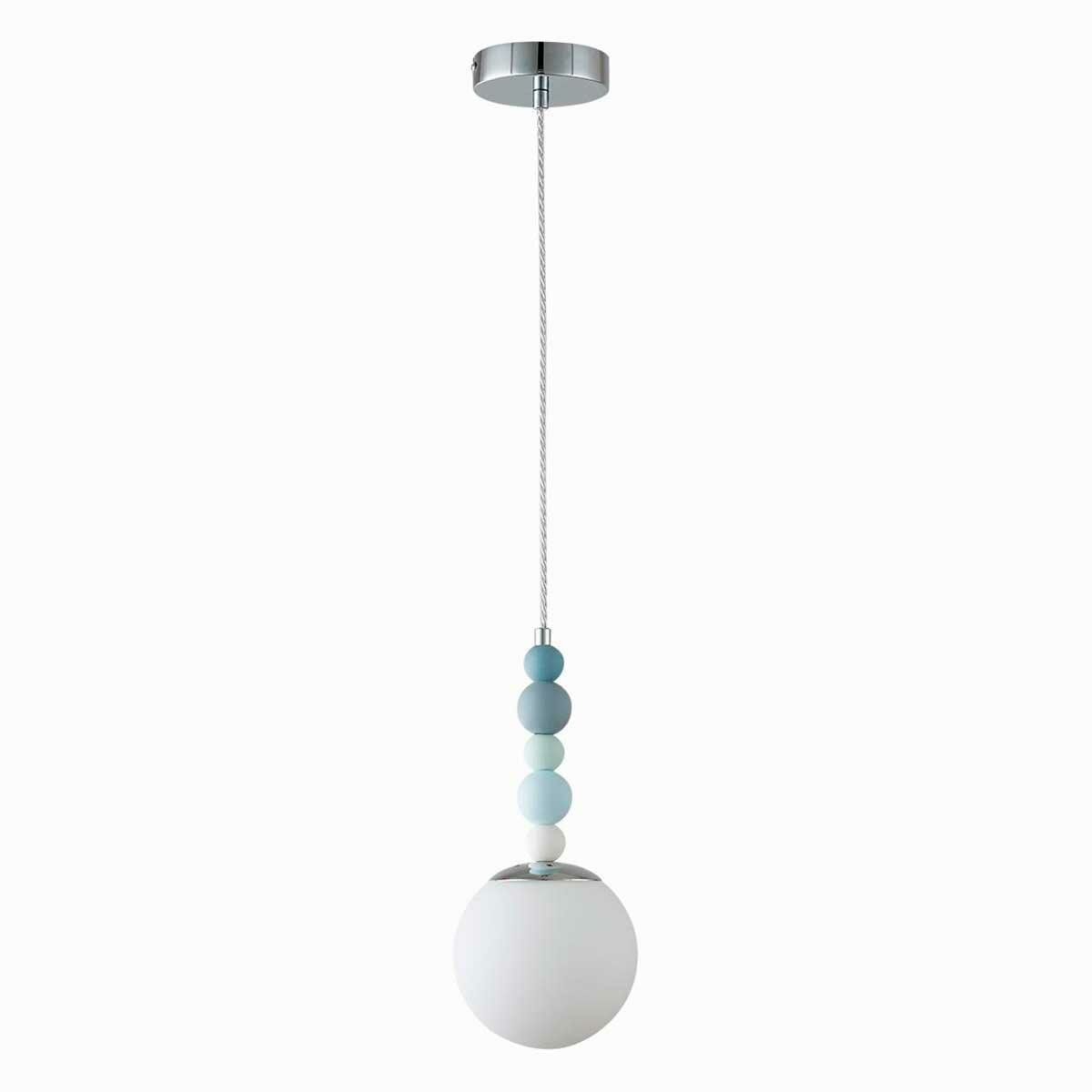 Светильник подвесной Lumion "Sunday" 6525/1 LN23, E14, 40Вт, 1 лампа, хром