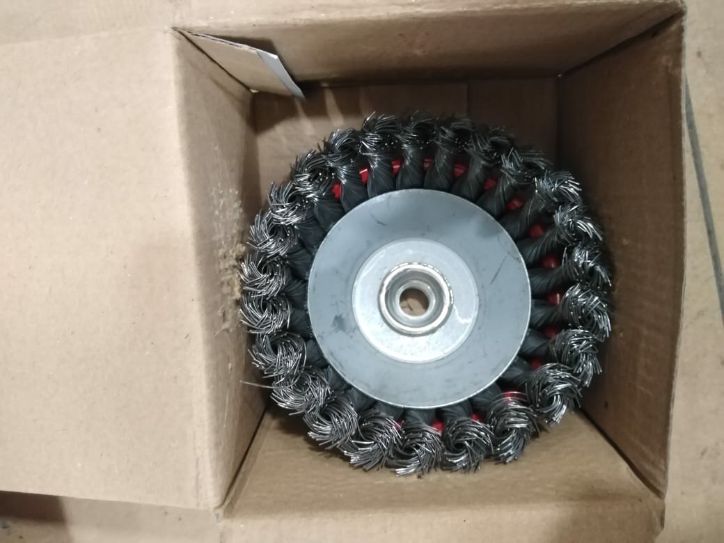 Щетка для УШМ, витая сталь, М14, 125мм Креост 7170125