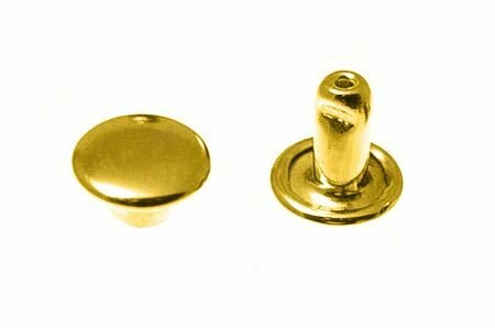 Хольнитены двухсторонние 7*7 цв. Золото (упак.100 шт.) "Proknopka"