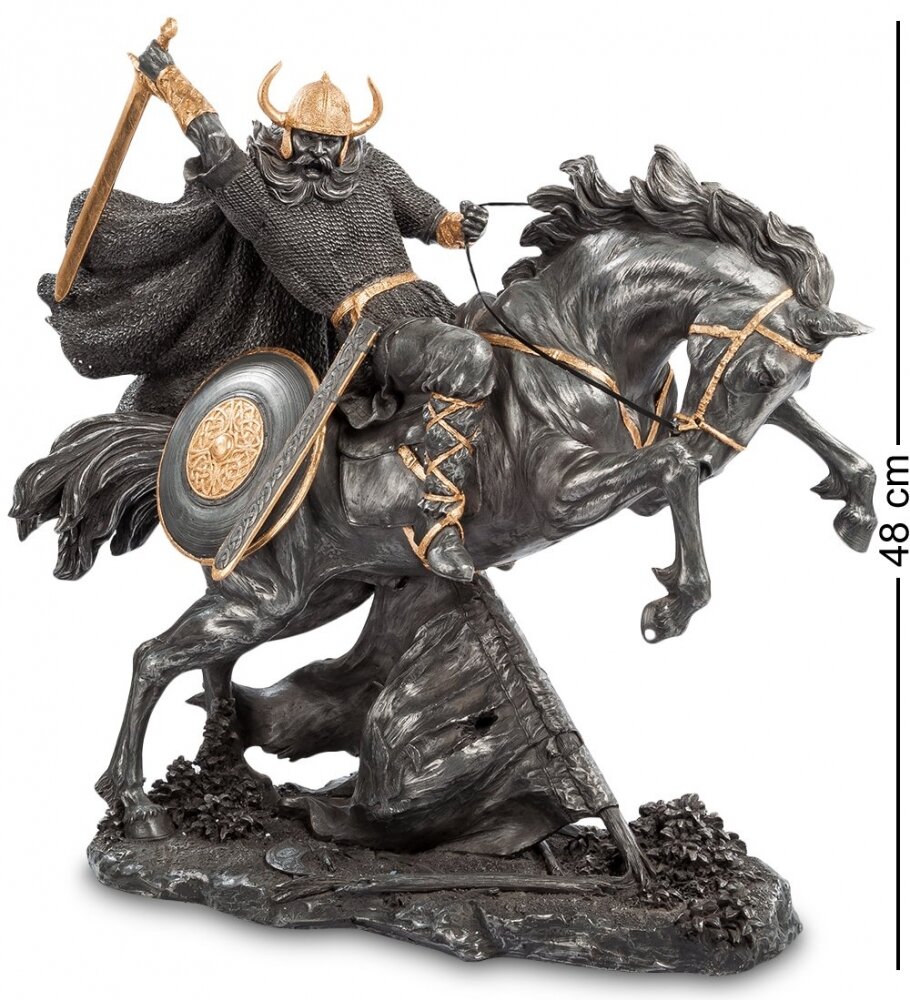 Статуэтка Veronese "Викинг" (black/gold) WS-37