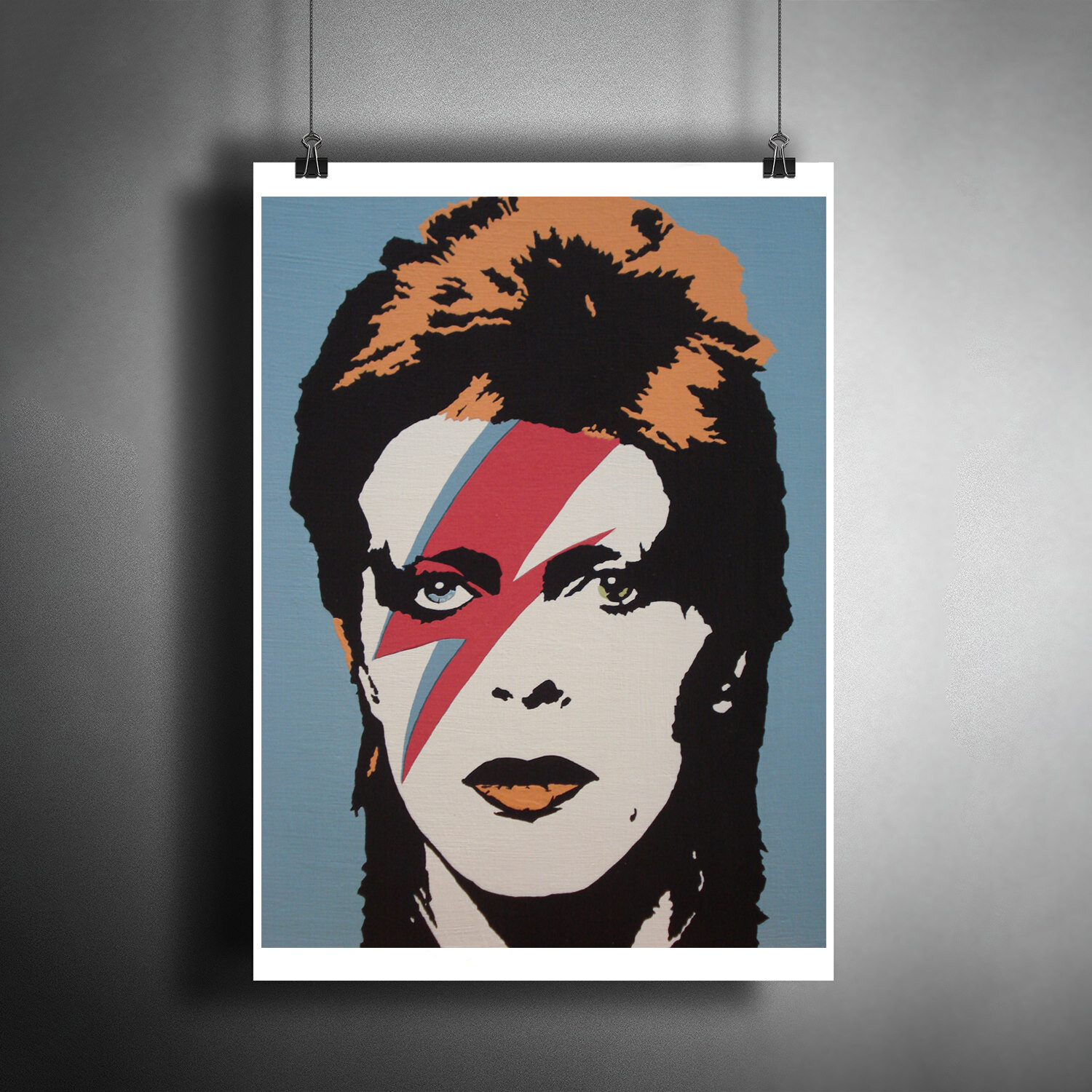 Постер плакат для интерьера "Британский рок-певец, музыкант Дэвид Боуи. David Bowie"/ Декор дома, офиса, комнаты A3 (297 x 420 мм)