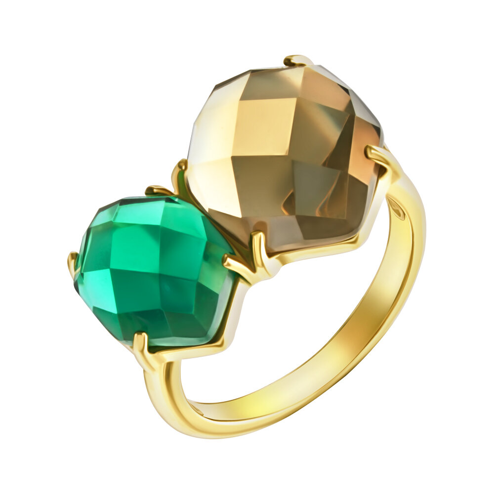 Кольцо, серебро, 925 проба, стекло