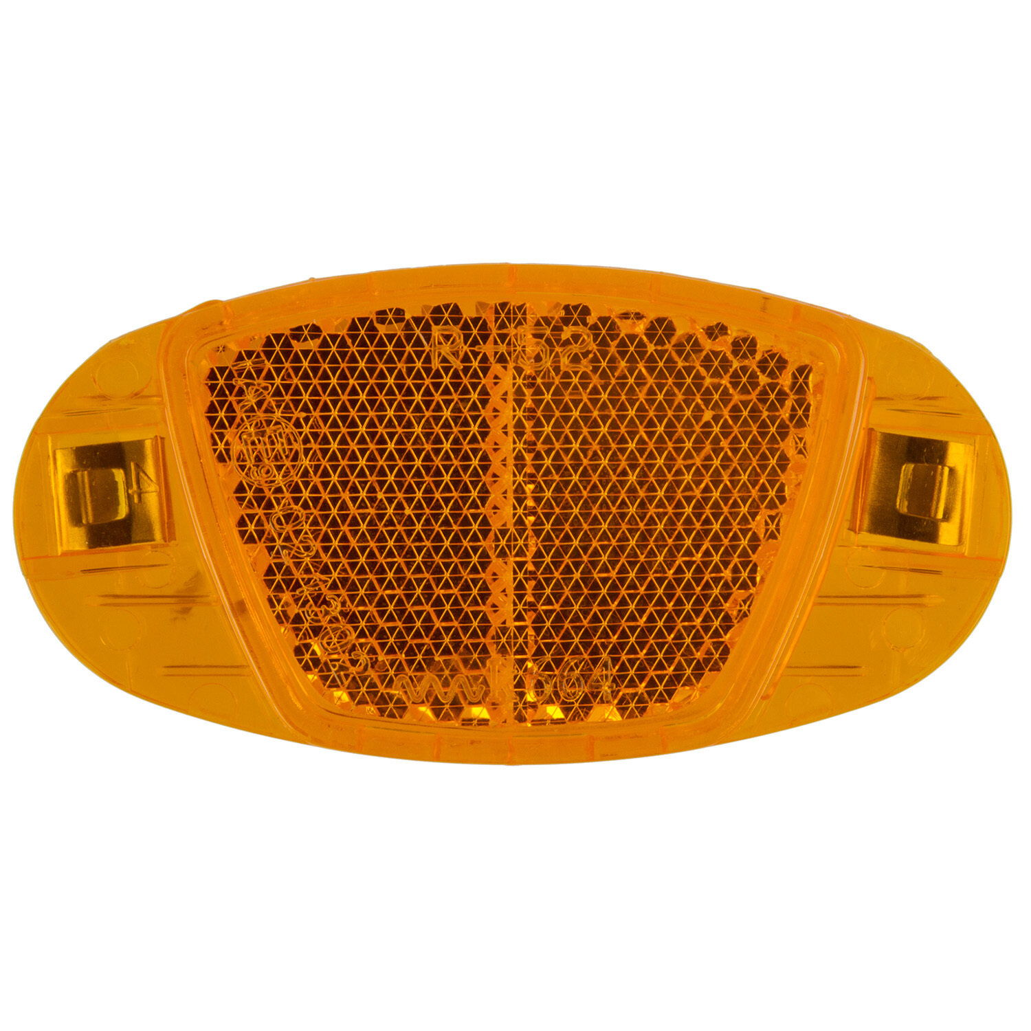 Светоотражающие катафоты в спицы 60мм крепление из нержавеющей стали оранжевые (4 штуки в комплекте) VENTURA