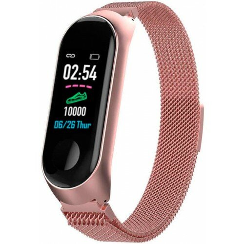 Умные часы BandRate Smart BRSM333PLBRGWB с тонометром, мониторингом сна, шагомером