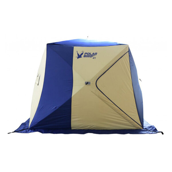 Зимняя палатка Polar Bird 4Т (Бежевый/Синий), 2300x2300x1900 мм