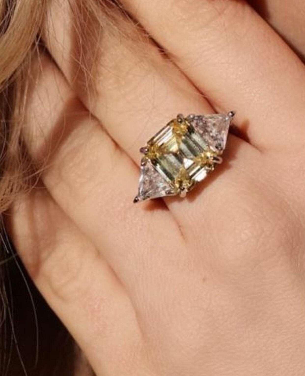 Перстень, серебро, 925 проба, фианит