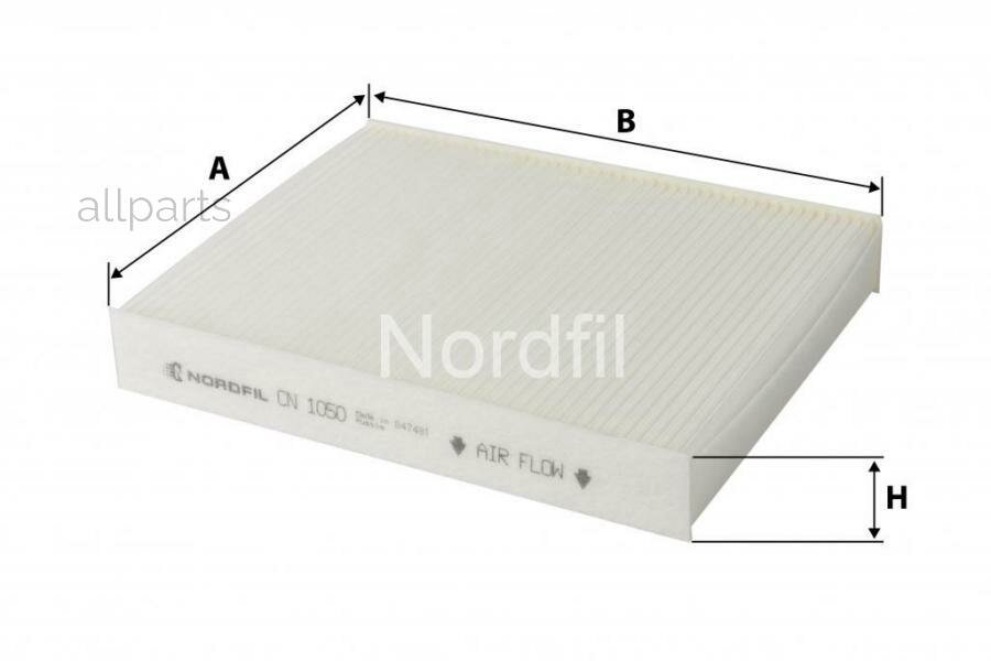 NORDFIL CN1050 Фильтр салона Ford Fiesta V Fusion
