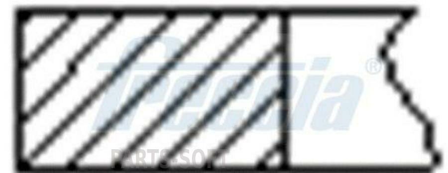 FRECCIA fr10-204500 комплект поршневых колец на 1 цилиндр Fiat (Фиат) std d86 4