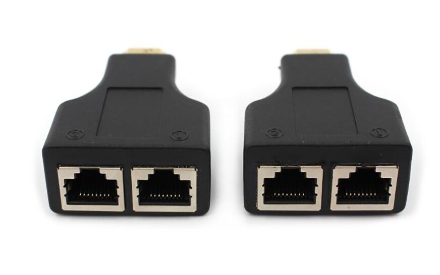 Комплект для удлинения HDMI сигнала до 30 м. (через кабель LAN CAT-5e/6)