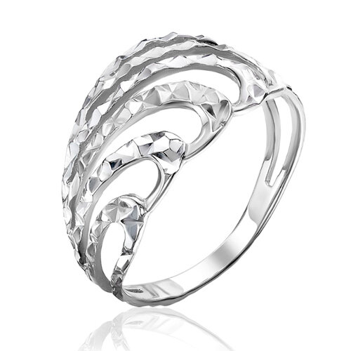 Кольцо широкое, серебро, 925 проба