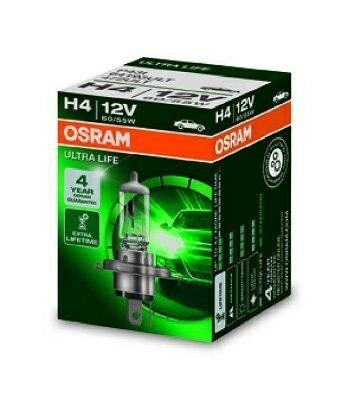 Лампа 12V H4 60/55W P43T Osram Ultra Life - картон 1шт 64193ULT