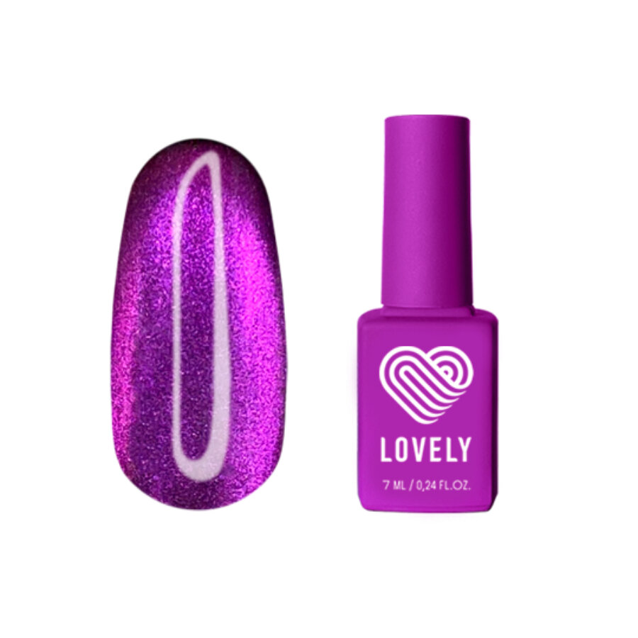 Гель-лак Lovely, Fire Cat №06 - Фиолетово-оранжевый