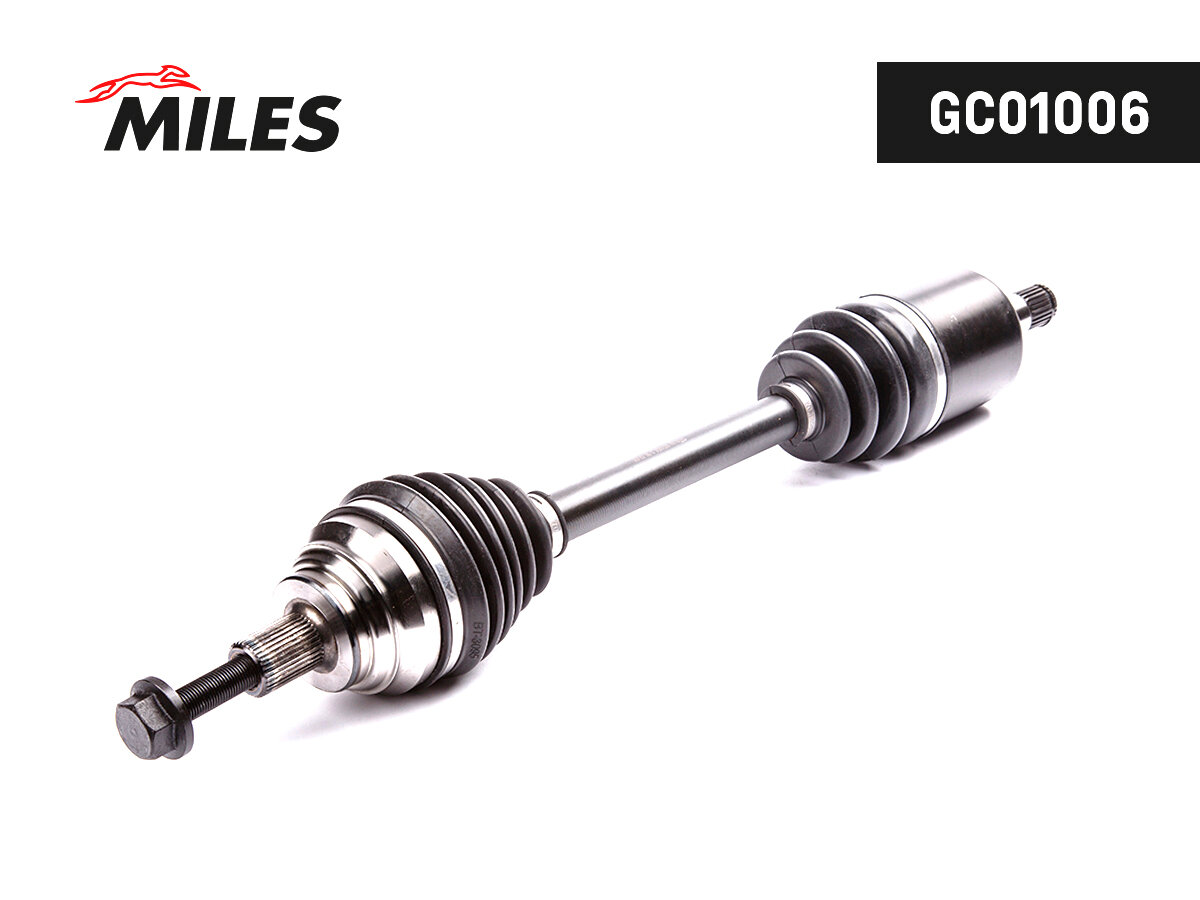 MILES Привод в сборе AUDI A3 II/SKODA/VW GOLF V-VI/PASSAT VI 1.6-2.0 03- левый
