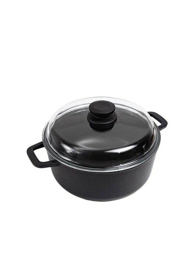 Кастрюля К301IС "Шеф" индукция со стеклянной крышкой 3 л