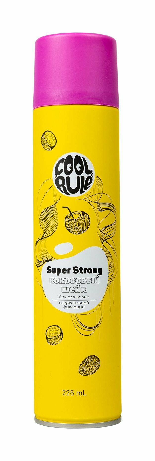 COOL RULE Лак для волос сверхсильной фиксации Кокосовый Шейк, 225 мл