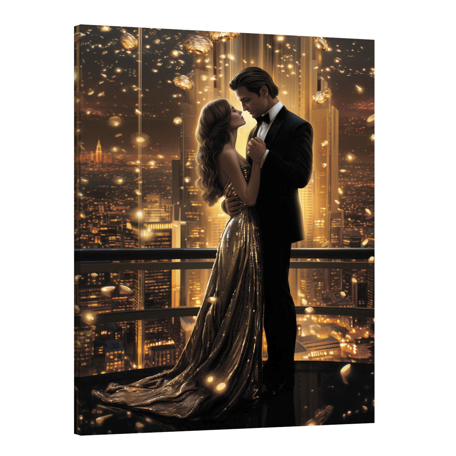 Интерьерная картина 50х70 "Короли и королевы: вечная любовь"