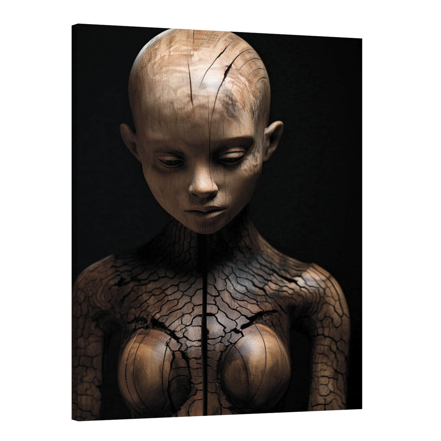 Интерьерная картина 50х70 "Портрет куклы"