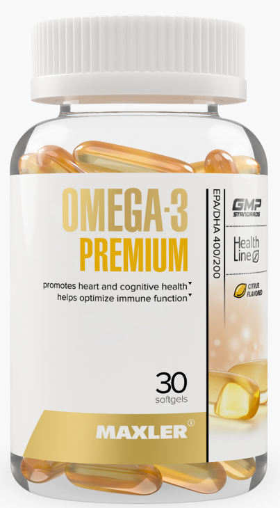 Maxler Omega-3 Premium, 30 капс. (Цитрус)