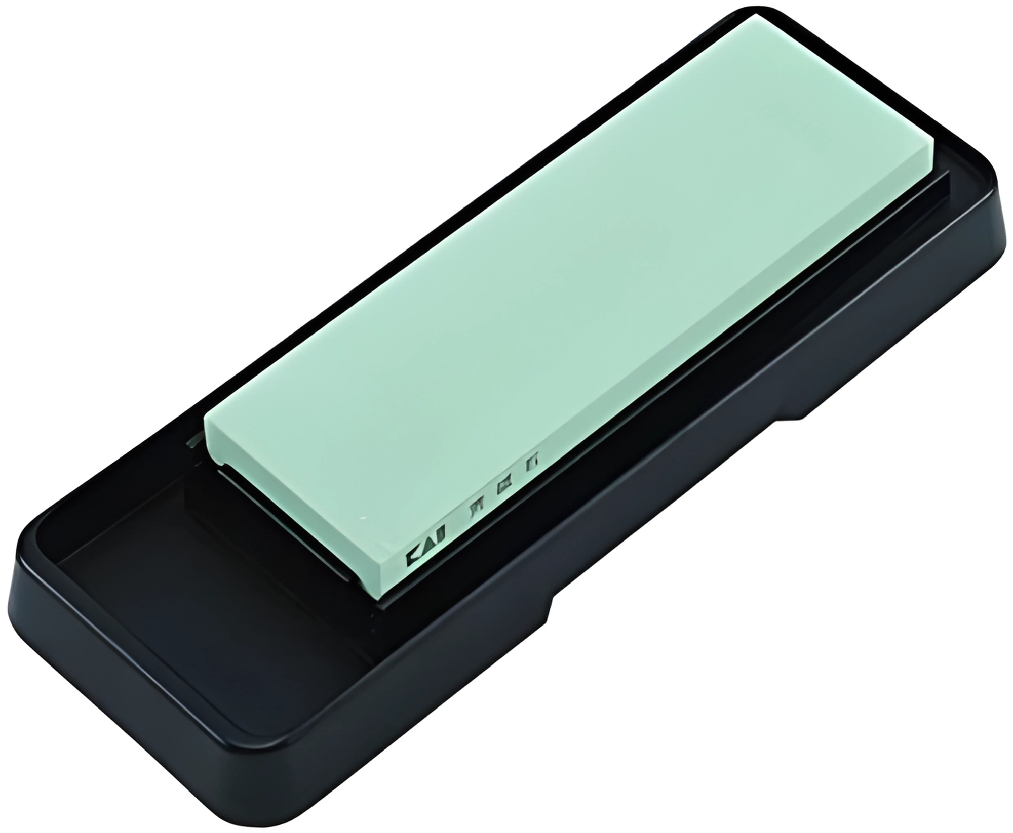 KAI Камень точильный водный на подставке #400, 180*60*11, 520г