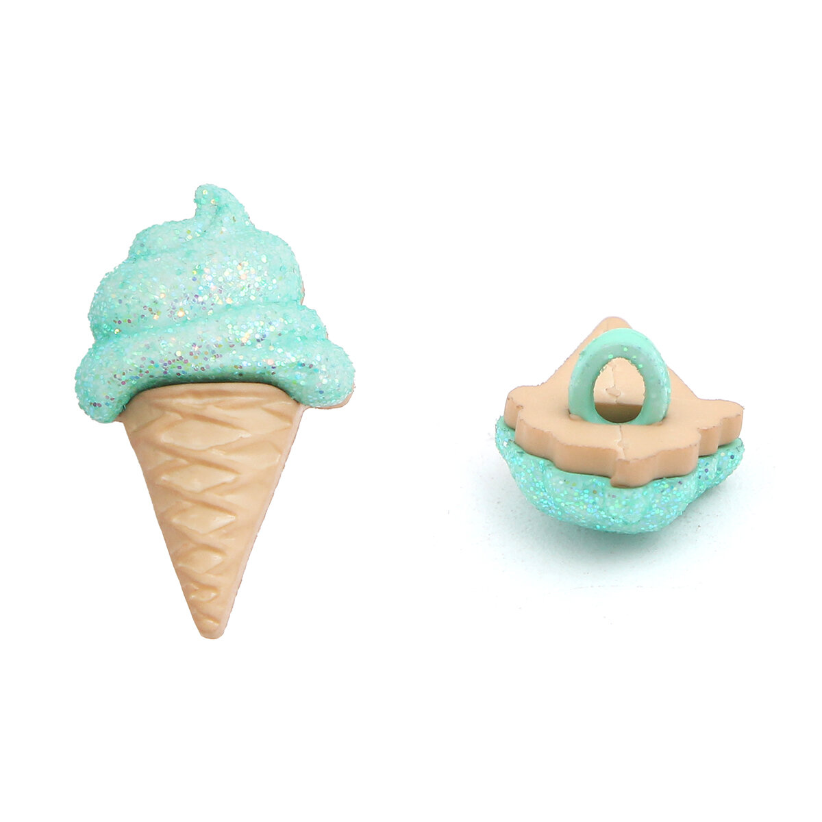 Пуговицы фигурные Dress It Up 'Мороженое в рожках', пластик, 8 шт