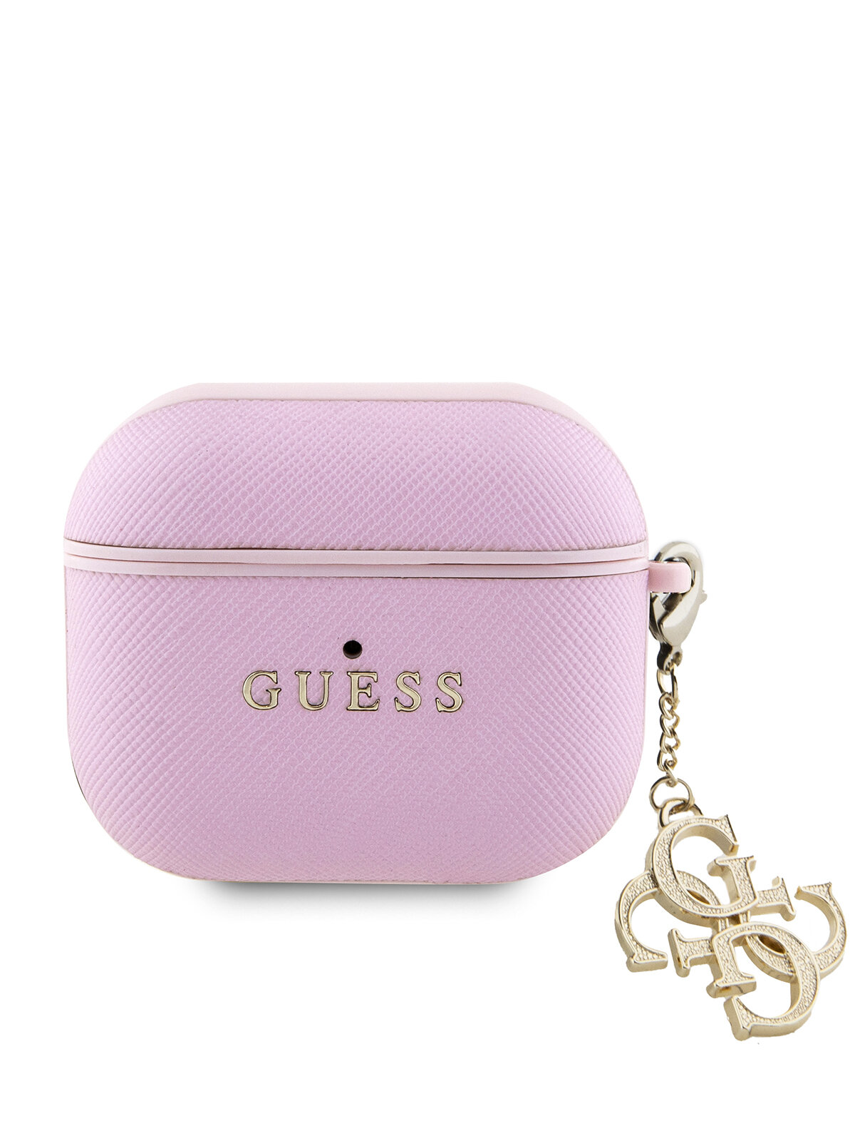 Guess для Airpods 3 чехол PU Saffiano with Big 4G charm Pink