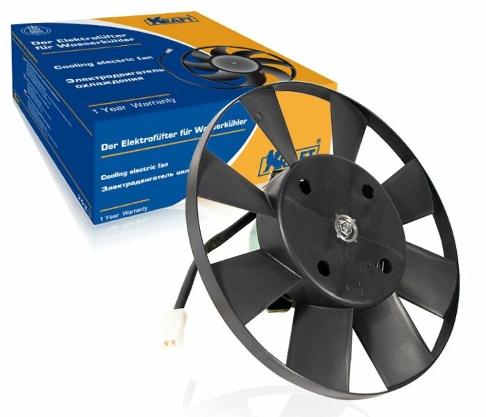 Мотор радиатора (вентилятор) для ВАЗ 2103, 2110-2115, 21099, 1111 Ока 8-и лопастной арт KT104500