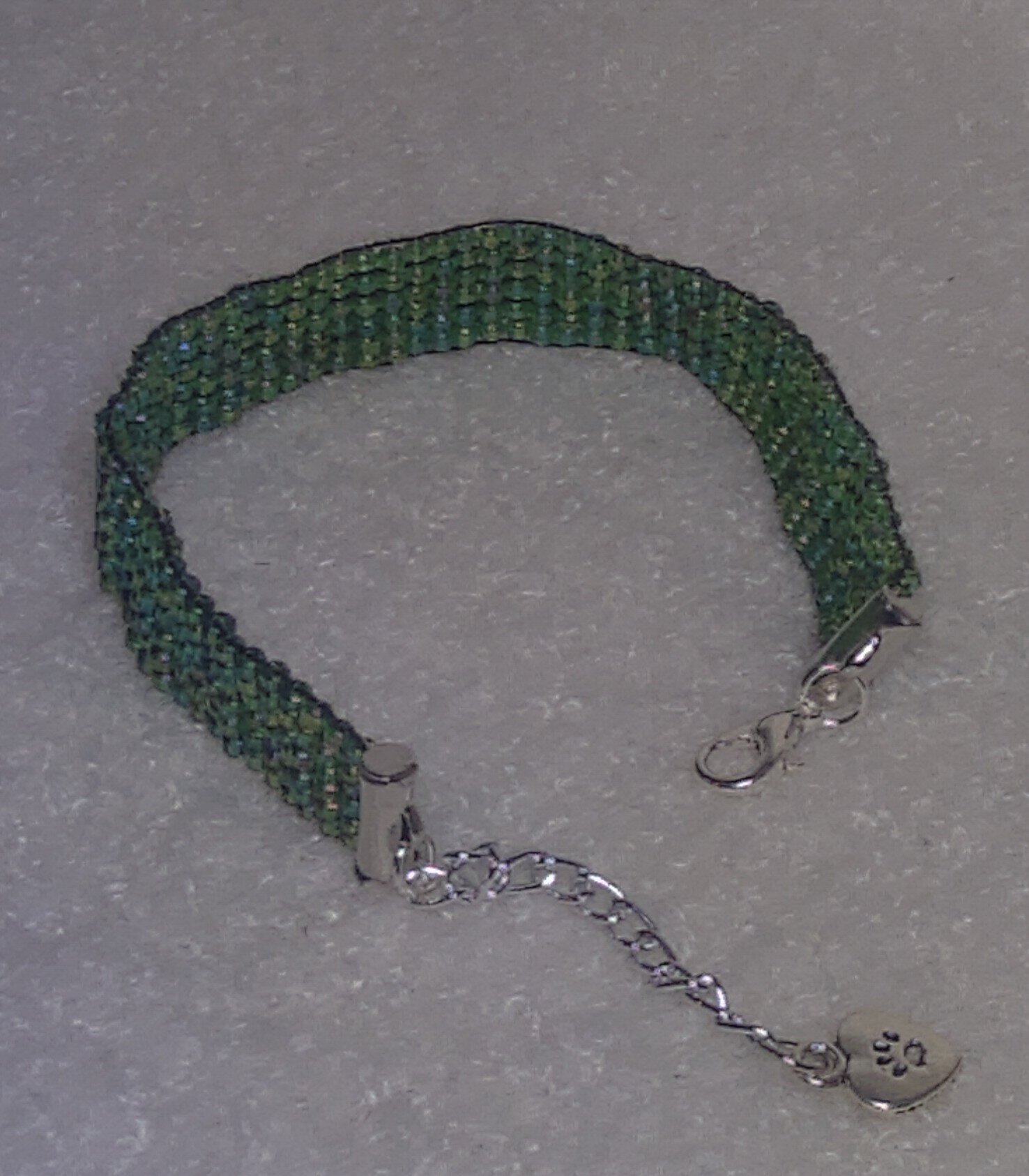 Плетеный браслет, бисер