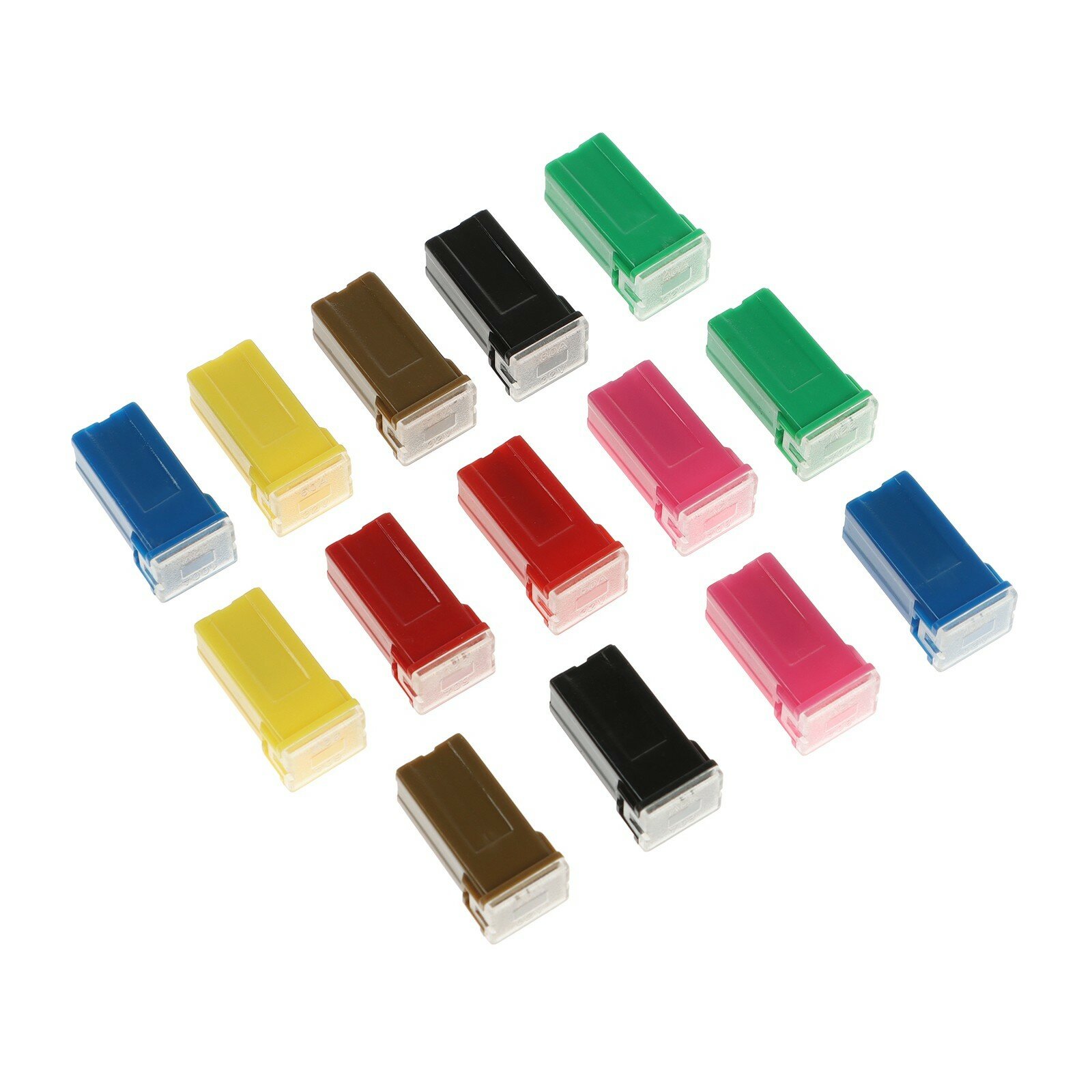 Предохранитель картриджного типа, 30 А, 40 А, 50 А, 60 А, 70 А, 80 А, 100 А, набор 14 шт.