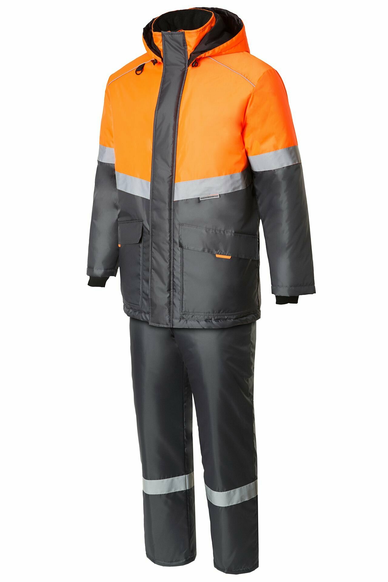 Костюм утепленный мужской зимний рабочий союзспец тк. Оксфорд; комплект спецодежды; форма — куртка и комбинезон, теплая одежда для зимы