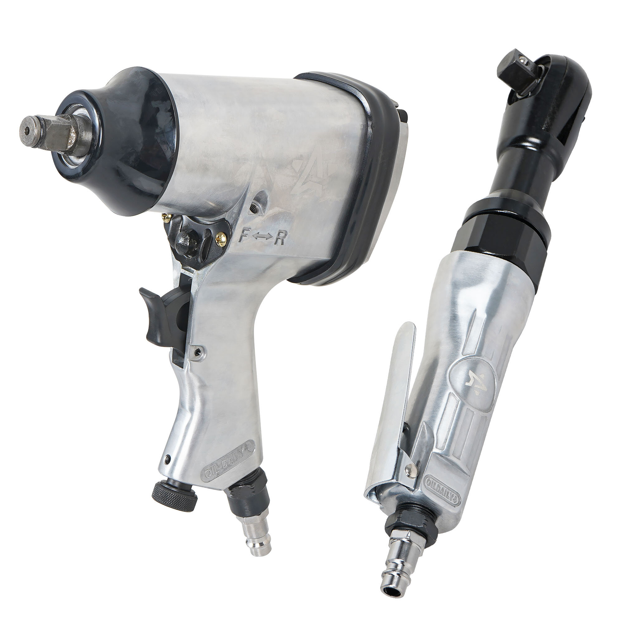 Airline гайковерт пневматический 1/2dr 330нм, трещотка 1/2dr 61нм, набор с головками 17 пр. кейс ataz100