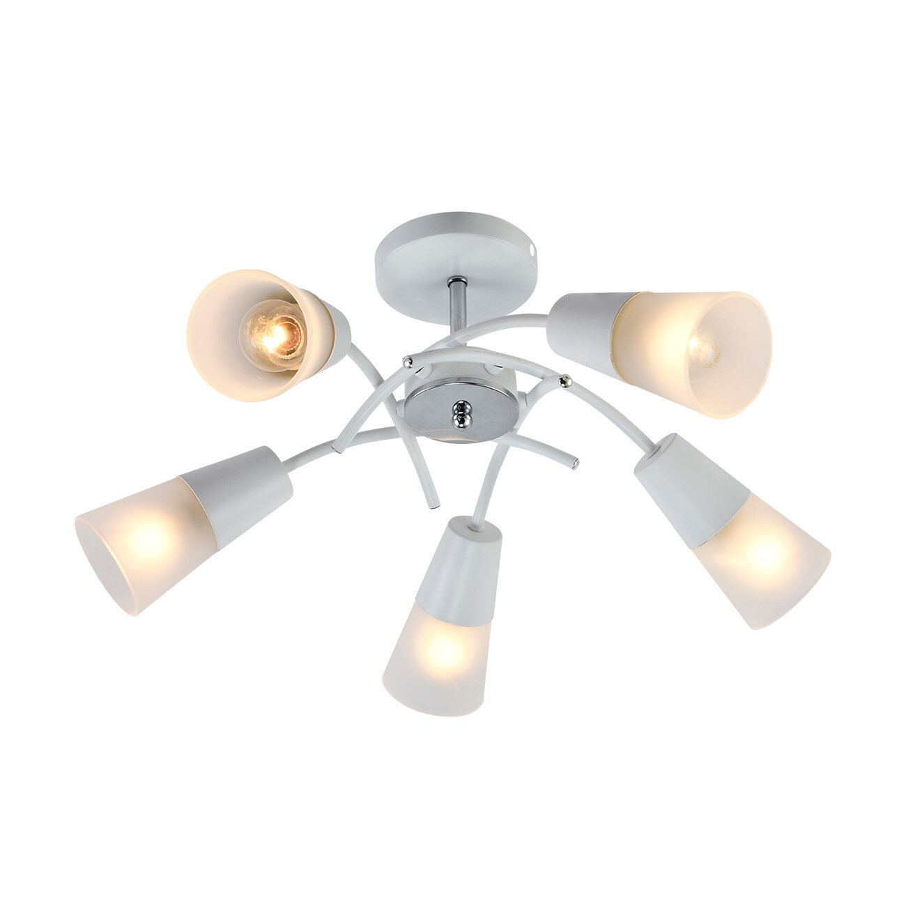 Потолочный светильник Escada 1109/5P Е14*40W White/Chrome