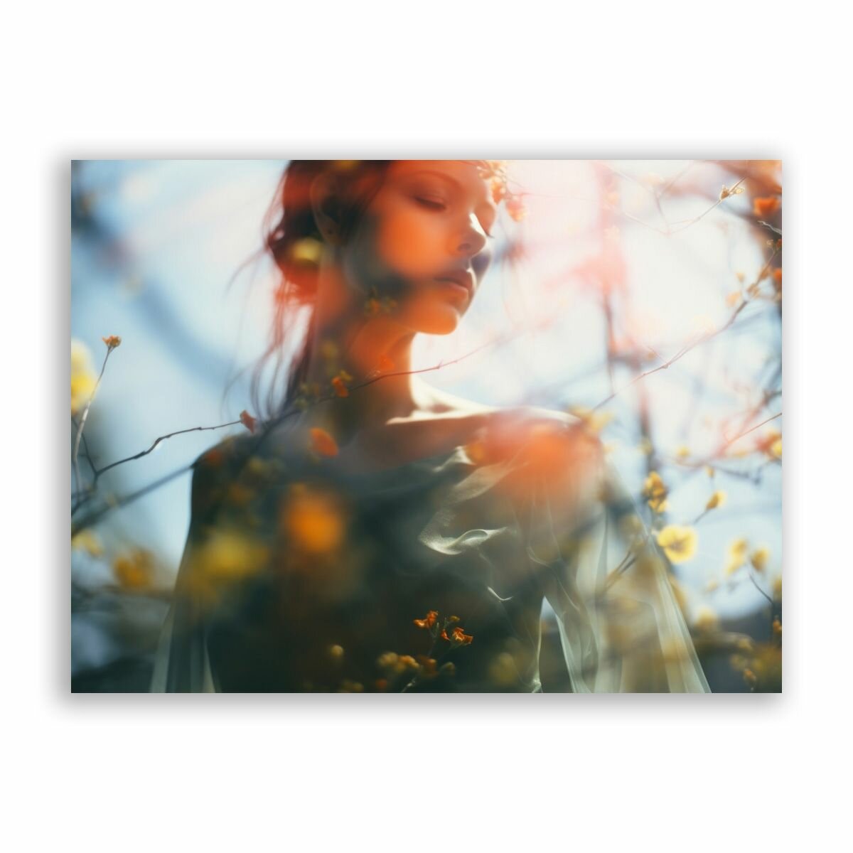 Постер, плакат на бумаге / AI Девушка / Размер 30 x 40 см