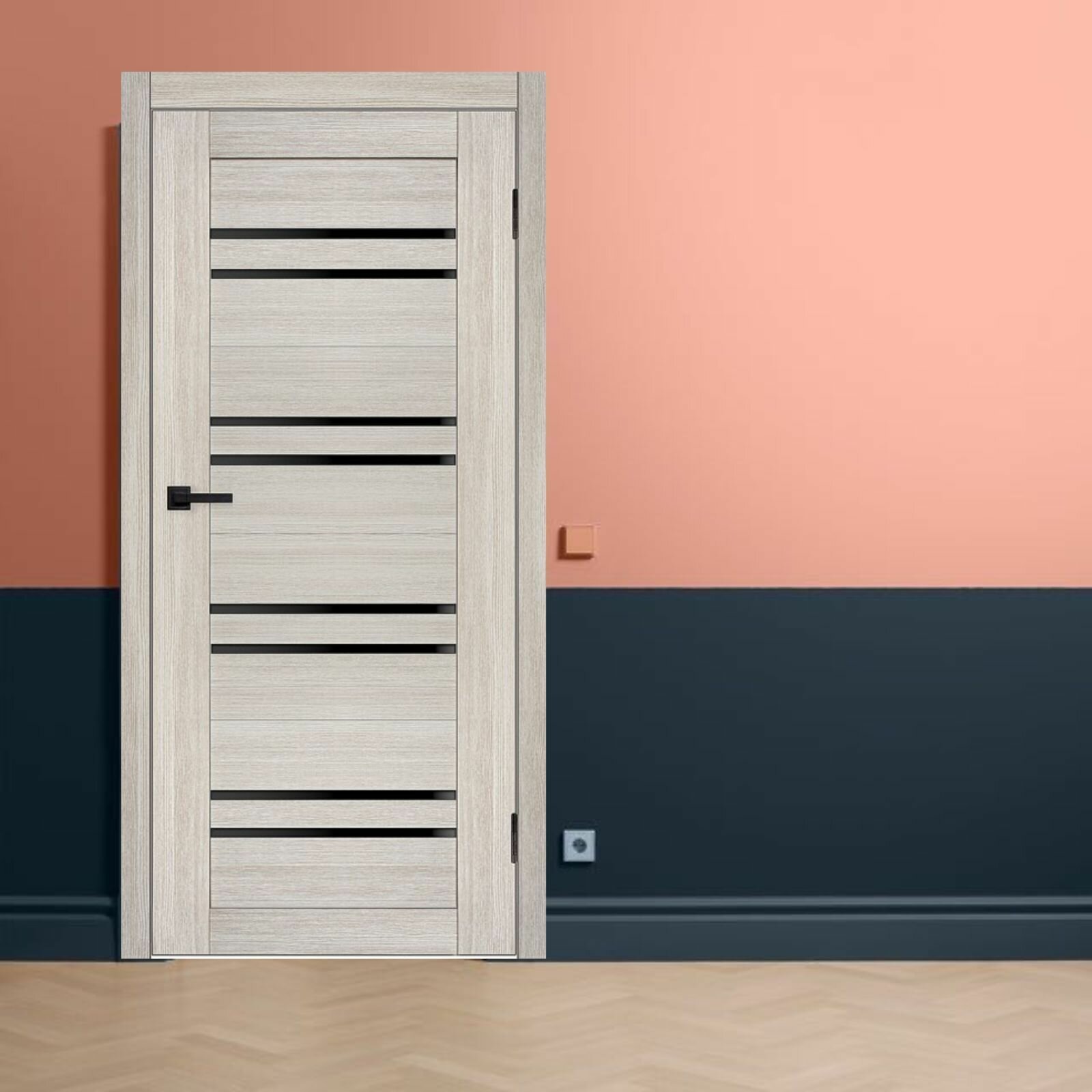 Дверь межкомнатная Сигма-20 Капучино Paputin's Doors 800 х 2000 мм Остекленная