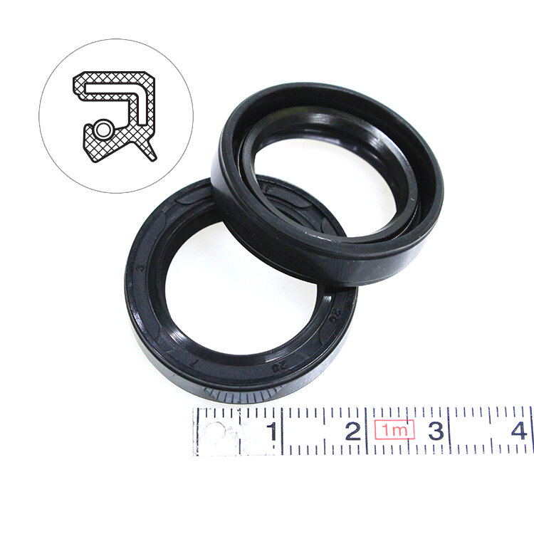 Манжета армированная (Сальник) 20х28х7 (тип 2 / TC) 70NBR (упаковка 2 шт.)